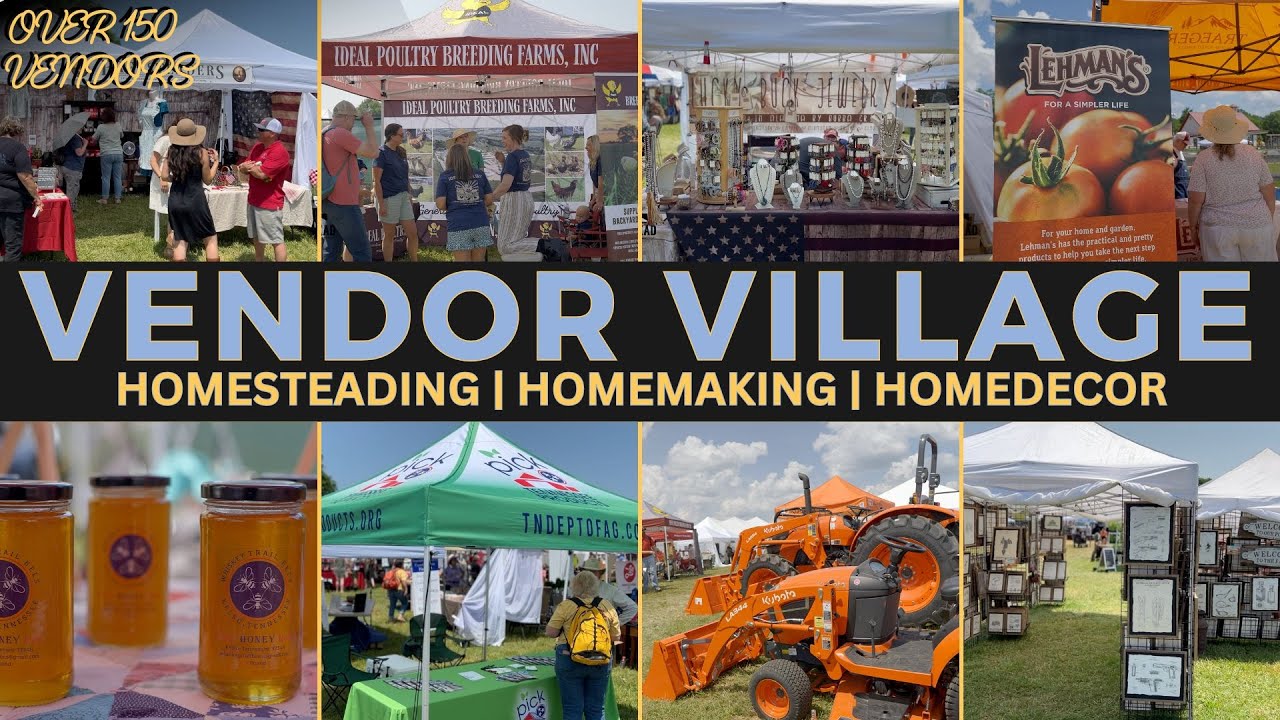 HUGE Vendor Village | The Homestead Festival 2023 - YouTube