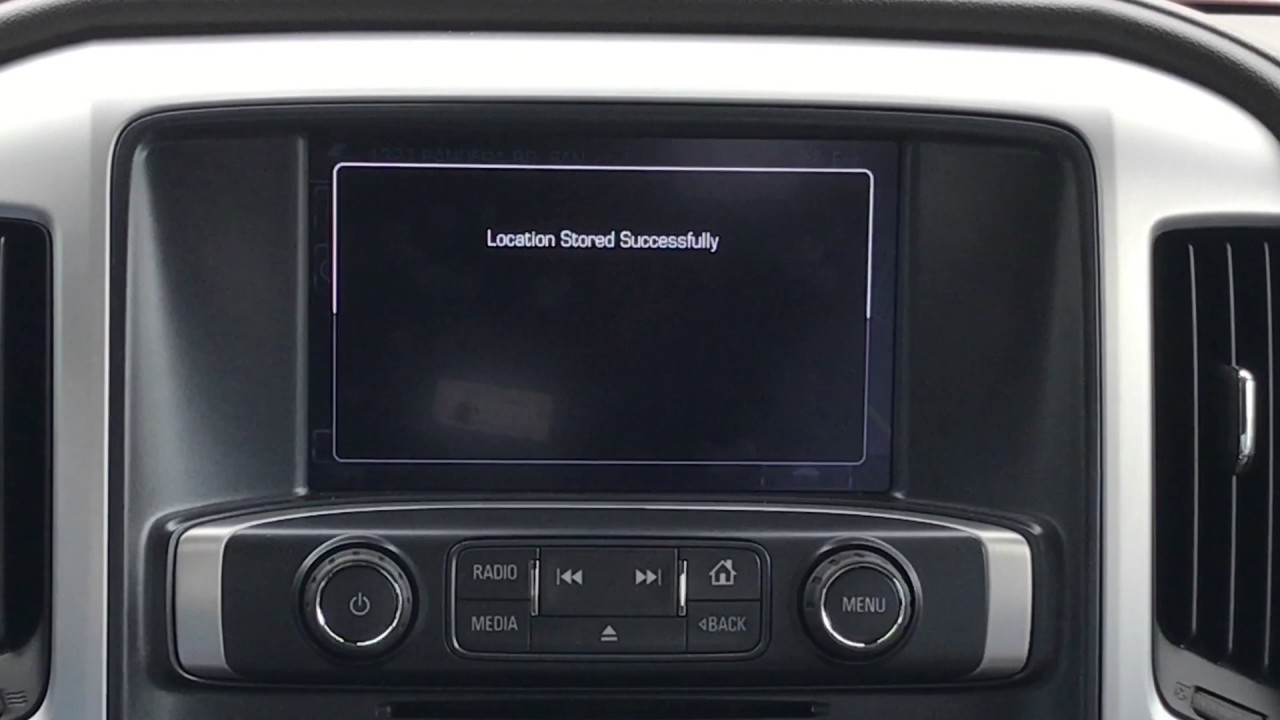 How to save navigation destination as favorite GMC Intellilink - YouTube