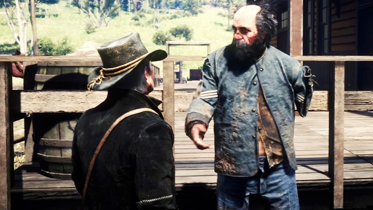 Red Dead Redemption 2 - John Marston Meet Mickey and Talk About Arthur ...