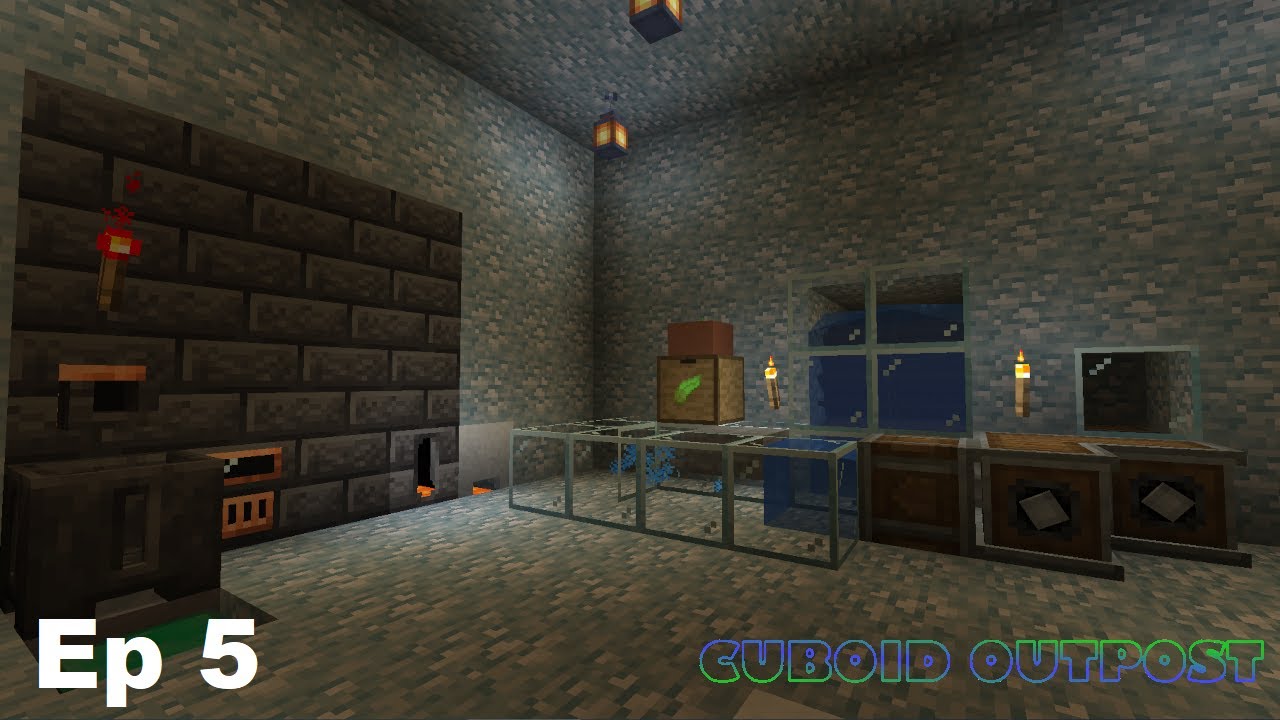 Cuboid Outpost 1.16.5 Ep 5 Getting Creatively Smelting - YouTube
