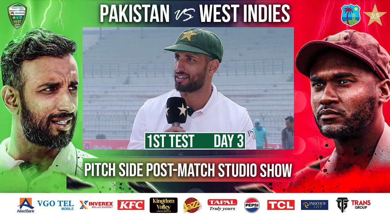 Pitch Side Post-Match Studio Show | Pakistan vs West Indies | 1st Test ...