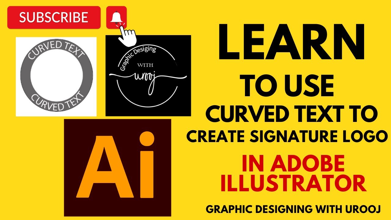 Signature logo using Curved Text - YouTube