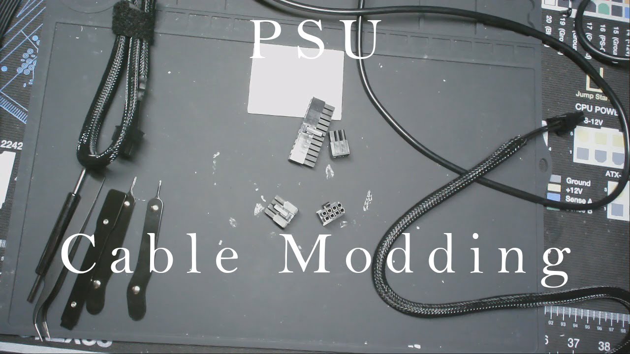 How to Repin your Custom Sleeved Cables | Power Supply Modding - YouTube