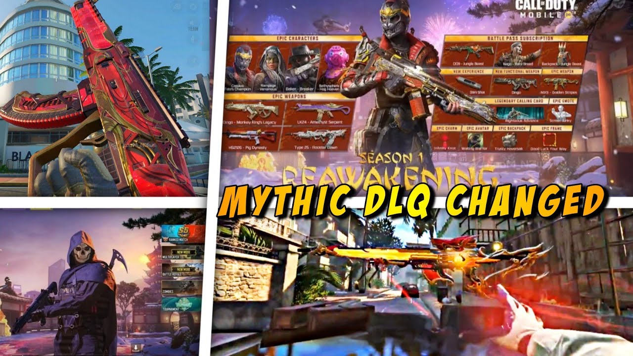 Mythic DLQ Huge Change | Season 1 Lucky draws And Battlepass Trailer ...