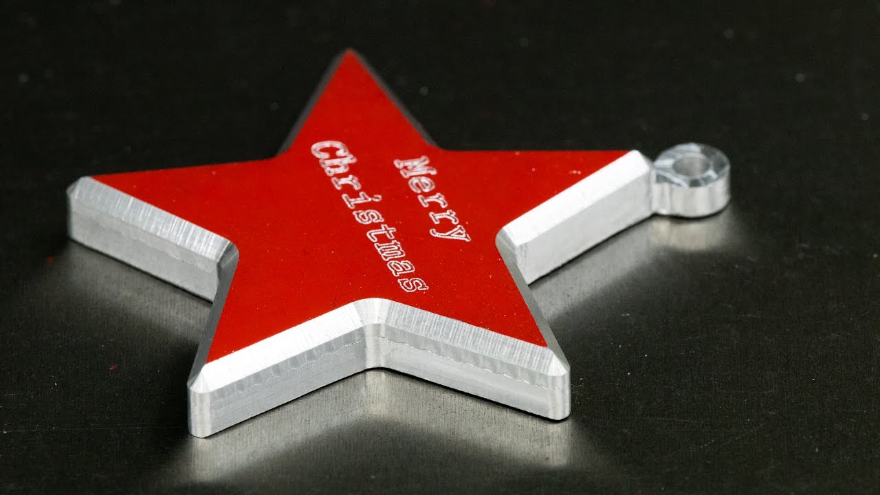CNC Christmas Ornament - YouTube