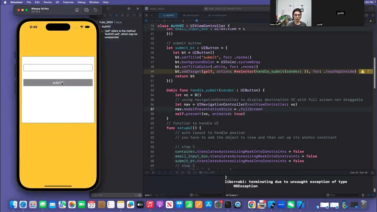 Autolayout and passing data between viewcontroller by property and function - YouTube