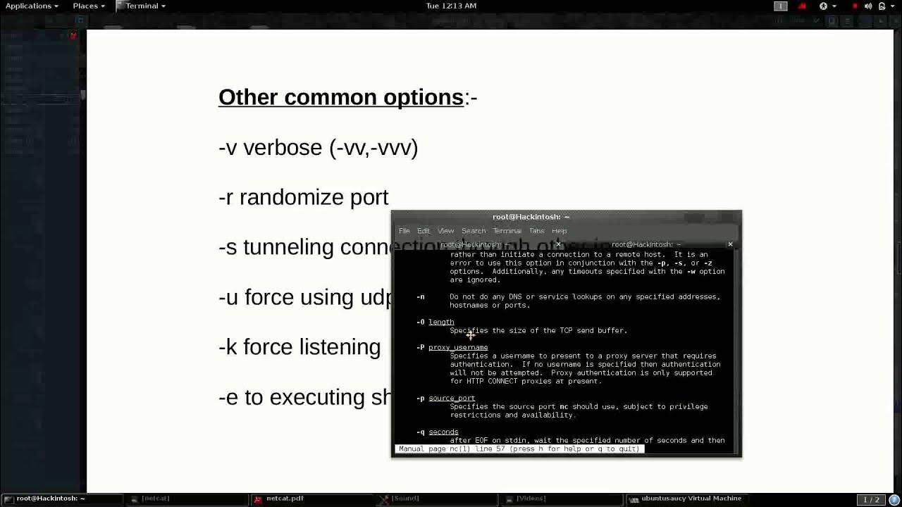 Netcat utility tutorial for beginners - YouTube