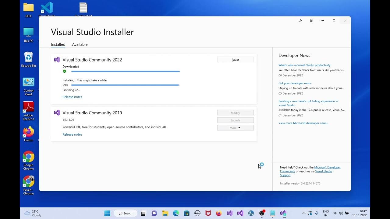 Installation of XAMARIN in Visual Studio 2022 - YouTube