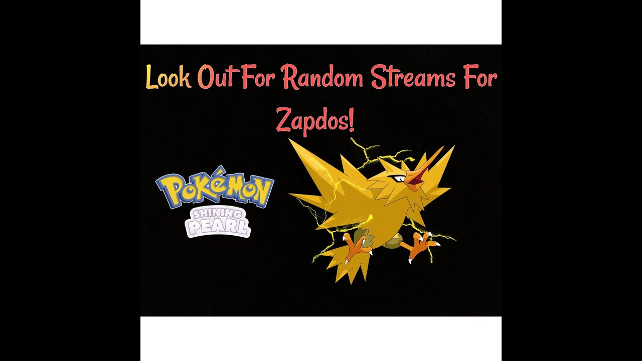 Watch Out For Random Streams For Zapdos Soft Resetting BDSP (Shining ...