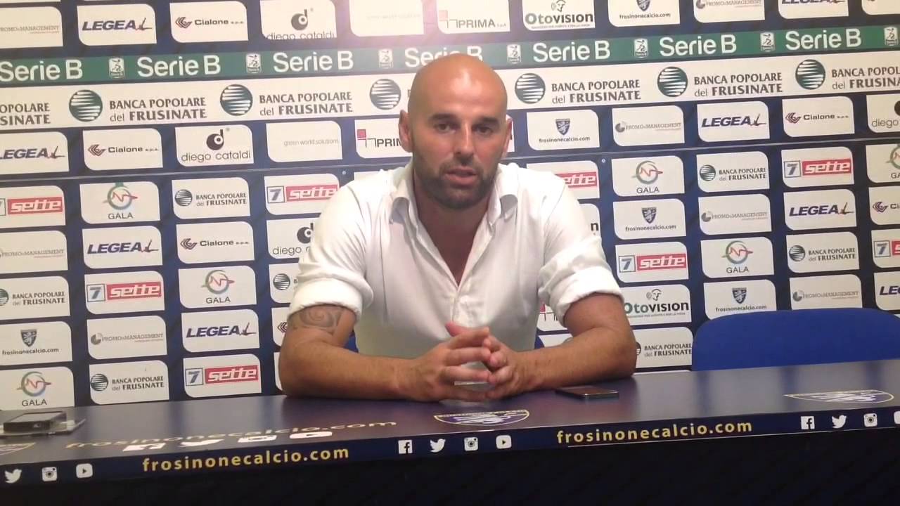 Roberto Stellone nel post partita di Frosinone - Catania - YouTube