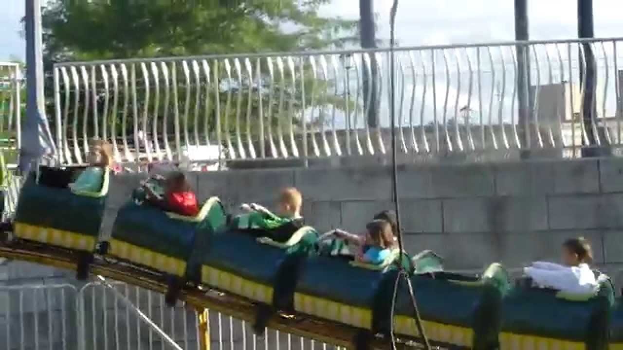 Tyler and Jason having fun riding the roller coaster at the Midway 07 ...