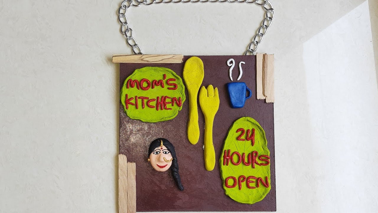 DIY, Best Out of waste,Kitchen wall hanging, clay art, please like ...