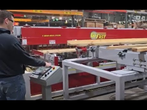 Go Fast Manufacturing - High Speed Trimsaw with DRO readout - YouTube