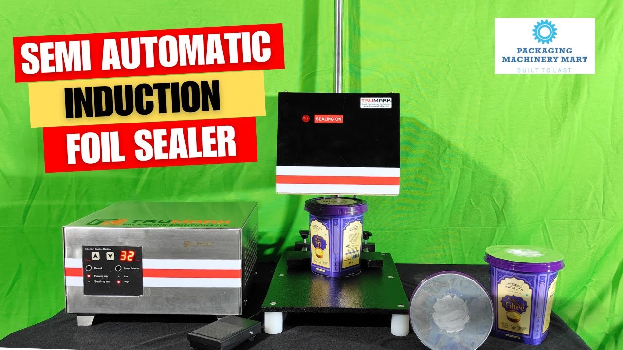 Semi Automatic Induction Foil Sealer - YouTube
