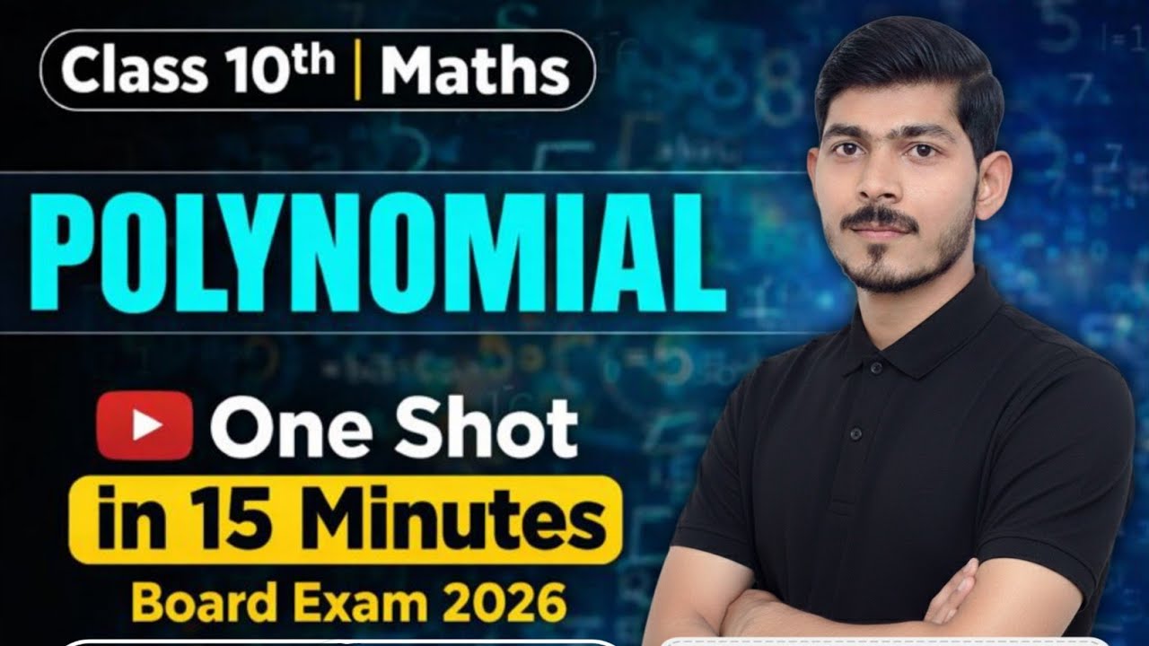 POLYNOMIALS in 15 Minutes || Mind Map Series for Class 10th - YouTube
