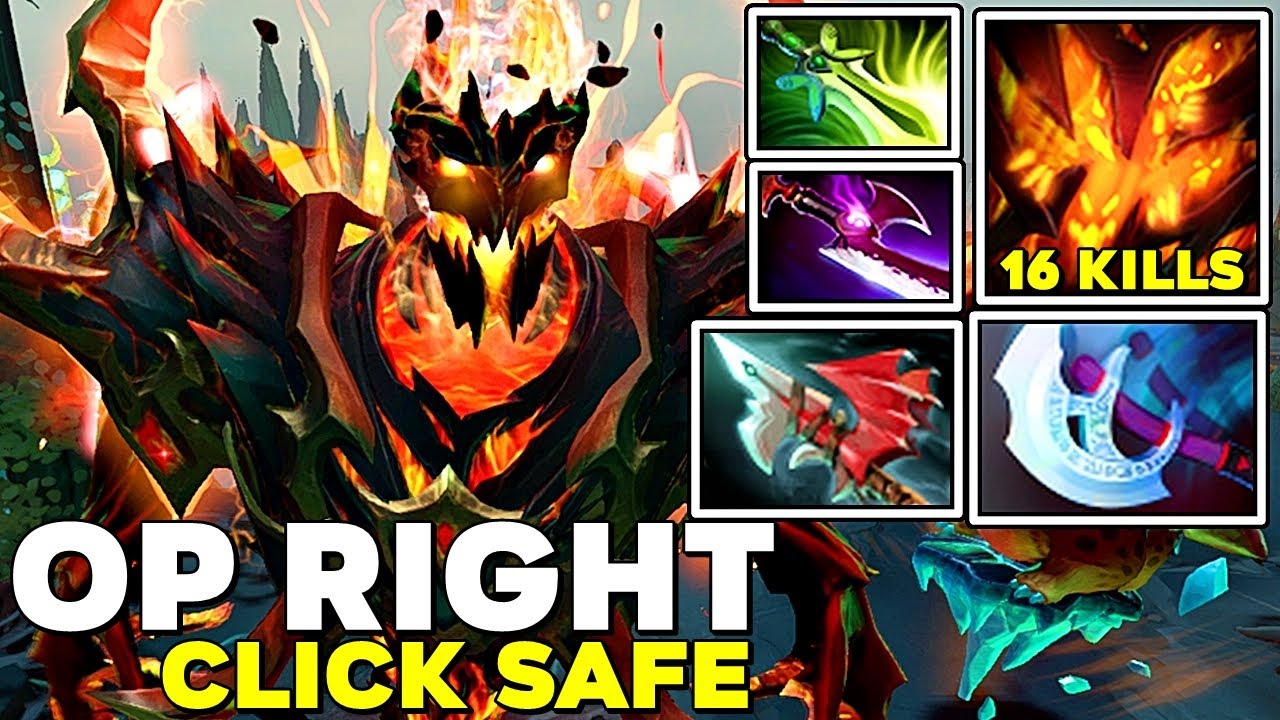 OP RIGHT CLICK SAFE [ Shadow Fiend ] - Hard Carry Epic Physical BUILD ...