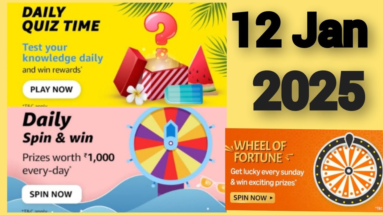 Amazon Daily Quiz Time Answers Today | Amazon Quiz Answers Today ...