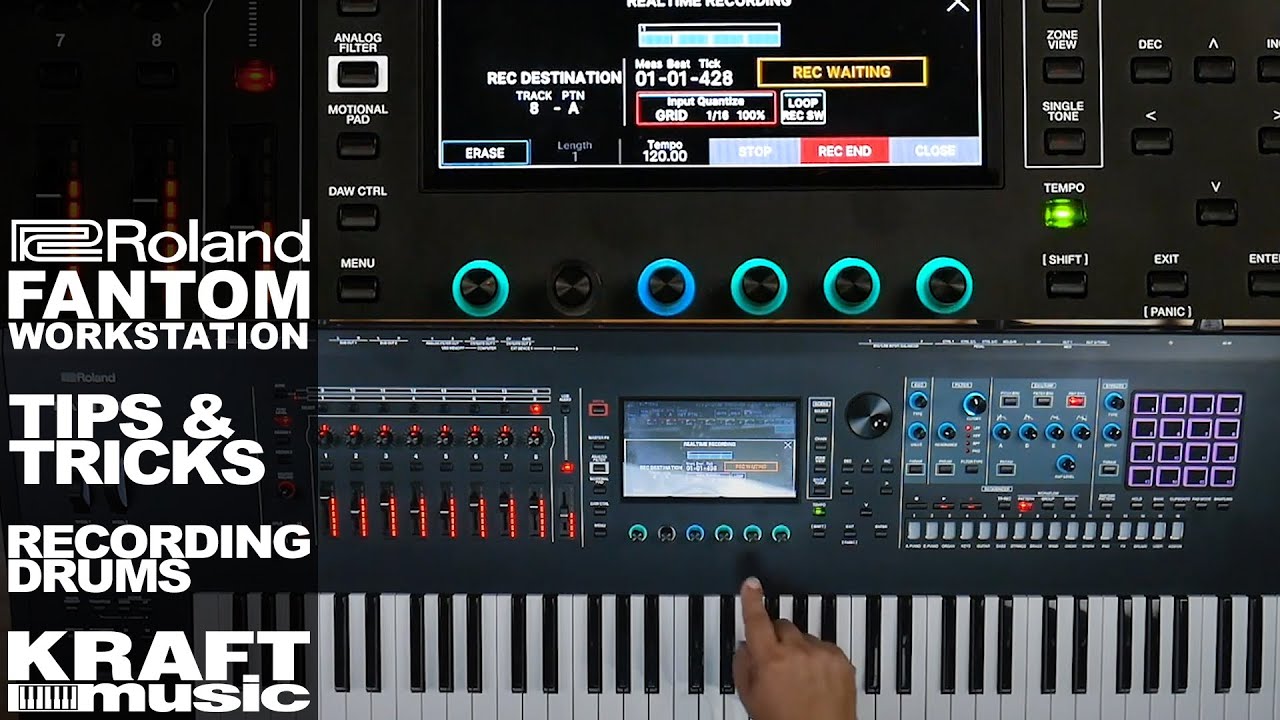 Roland Fantom - Tips and Tricks - Recording Drums - YouTube