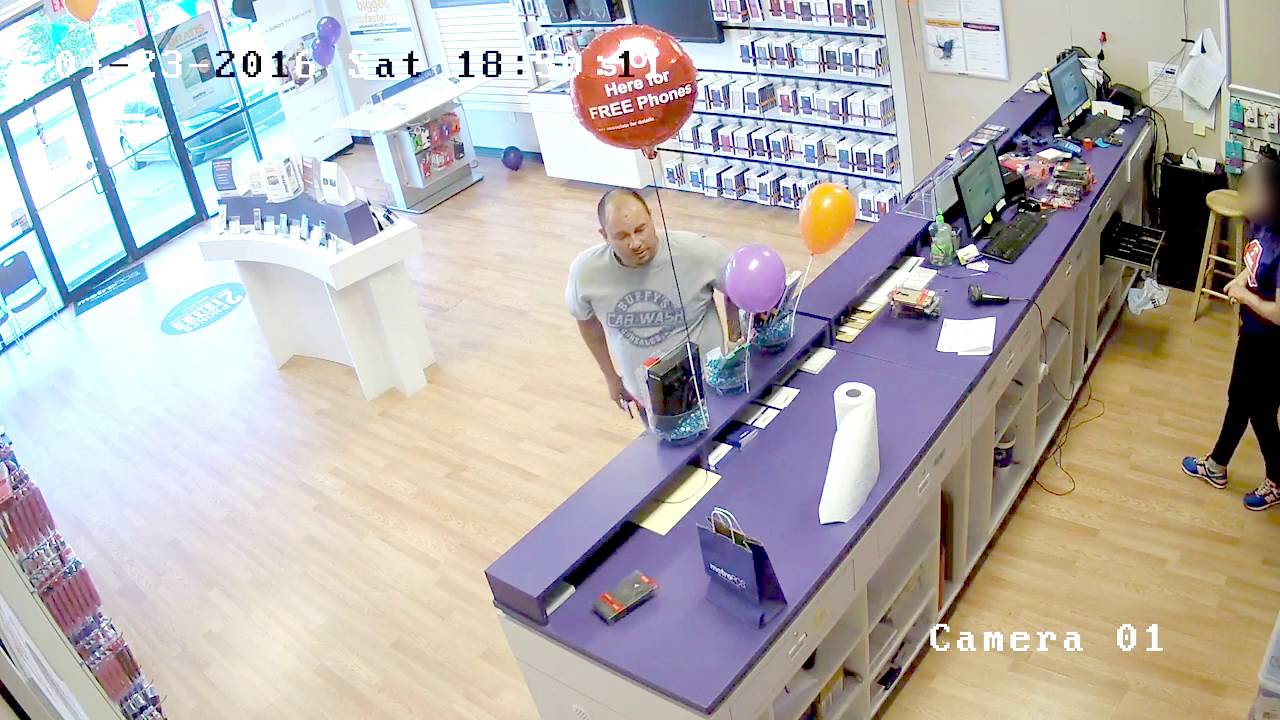 Armed Robbery Caught On Security Camera - YouTube