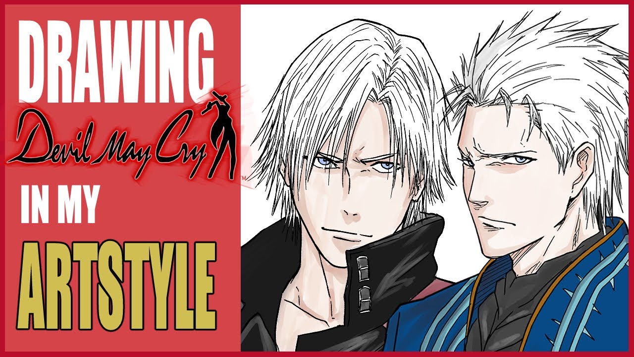Drawing Dante and Vergil | Devil May Cry | Speed painting - YouTube
