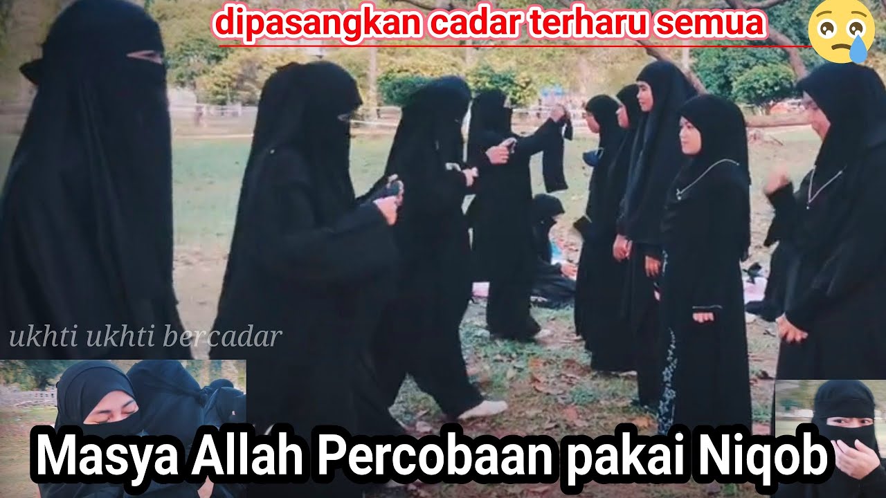 Masya Allah Percobaan pakai Niqob.ukhti ukhti bercadar pakaikan cadar ...