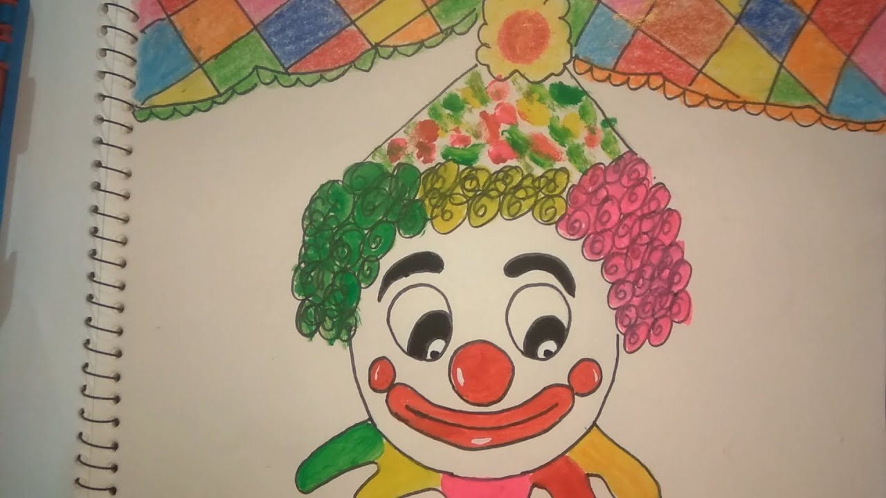 HOW TO DRAW A CLOWN | |by kids club| | - YouTube