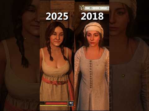 2018 vs 2025 Kingdom Come: Deliverance #Shorts #KingdomComeDeliverance #kcd2  #games