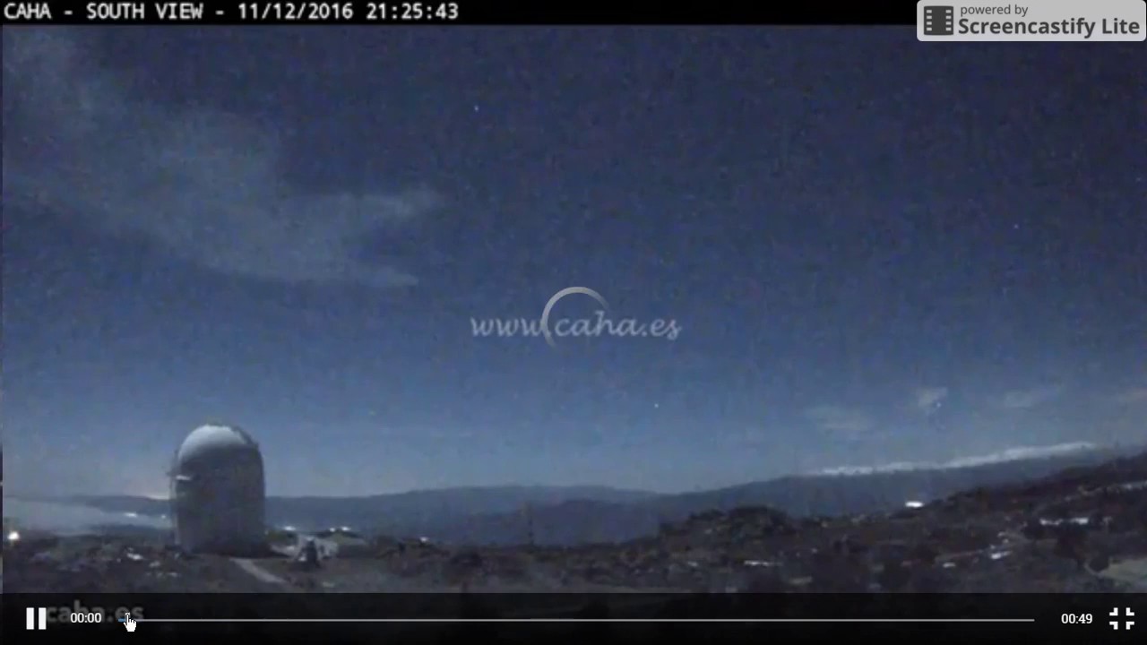 METEOR IMPACT IN SPAIN DECEMBER 11TH 2016 - YouTube