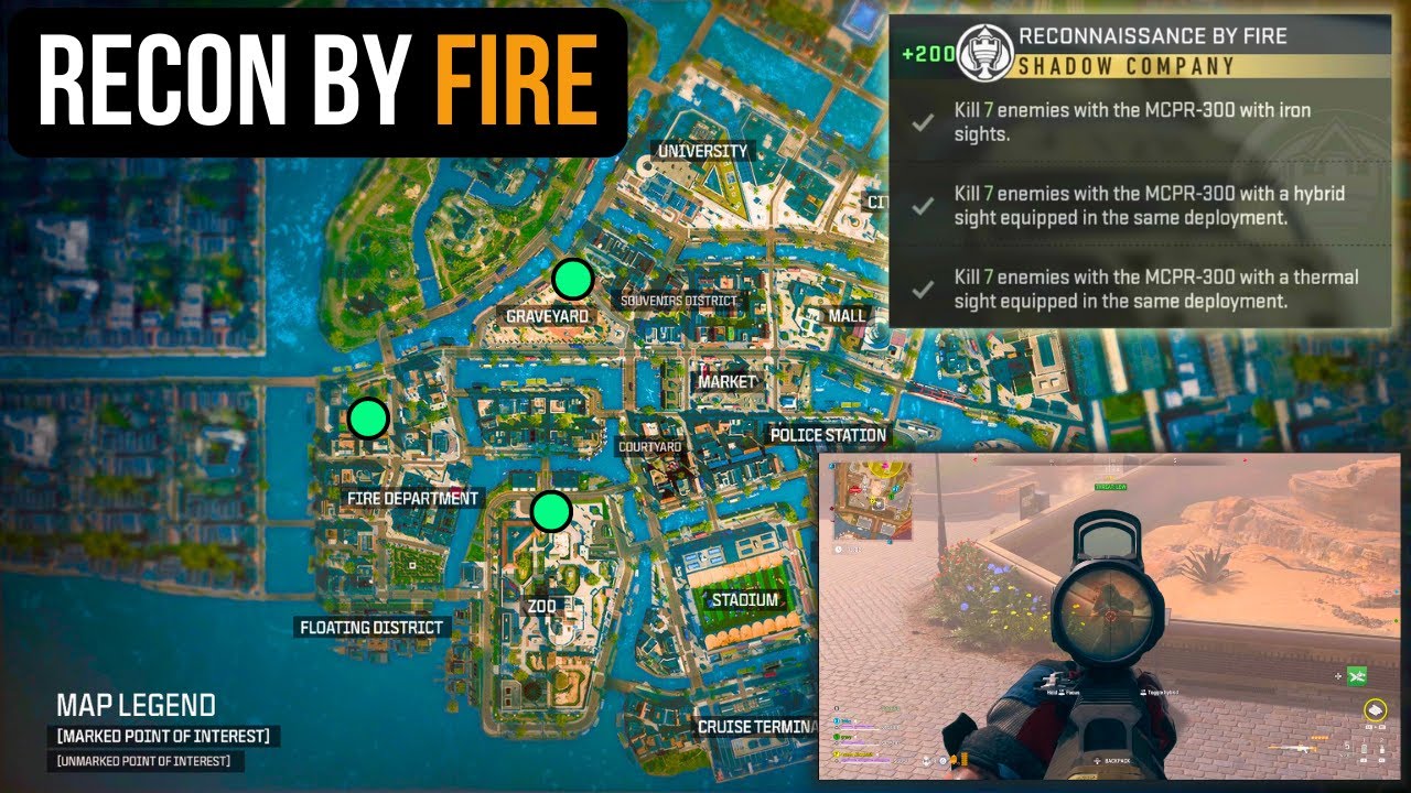 DMZ RECON BY FIRE MISSION GUIDE | 7 Kills With the MCPR in One ...