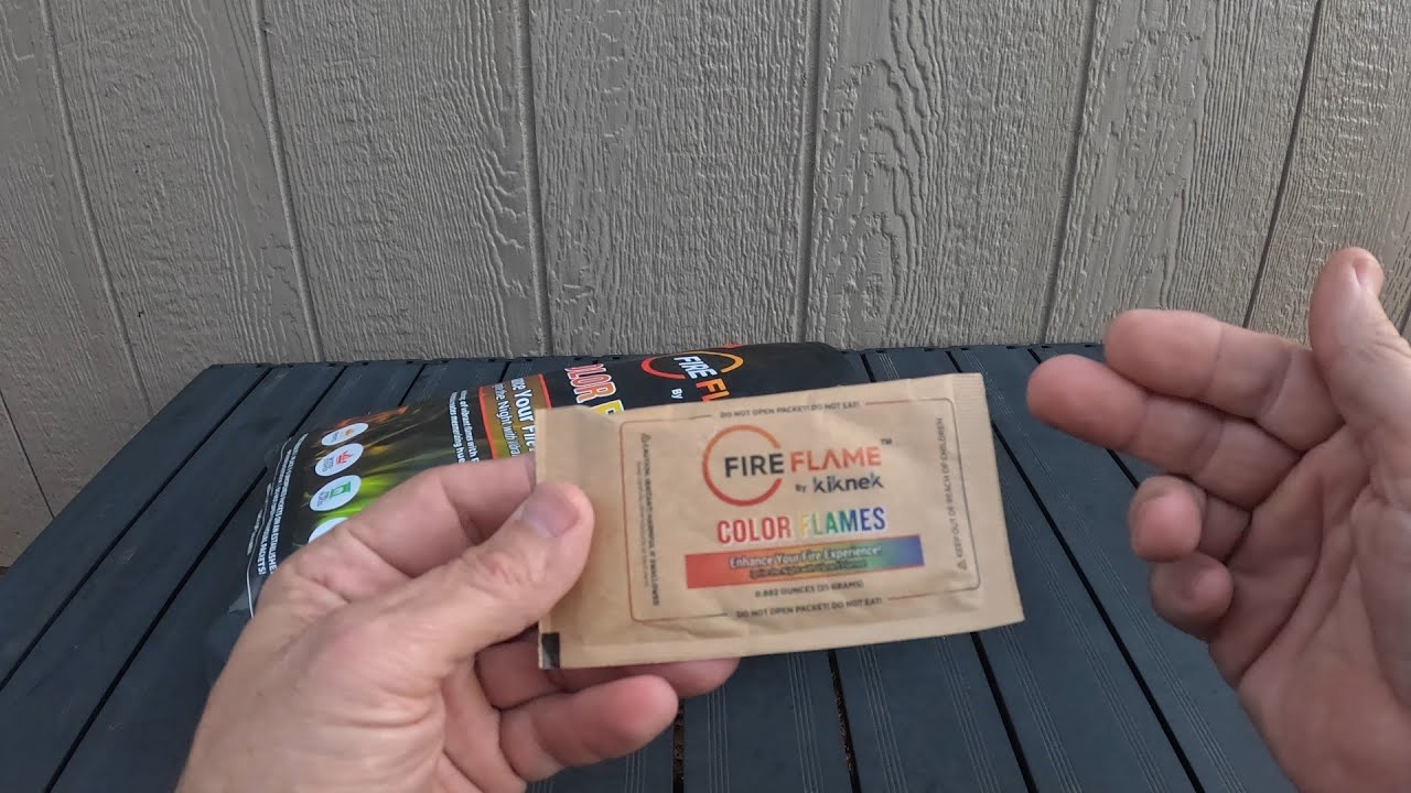 FireFlame Camp Fire Color Changing Packets - Review - YouTube