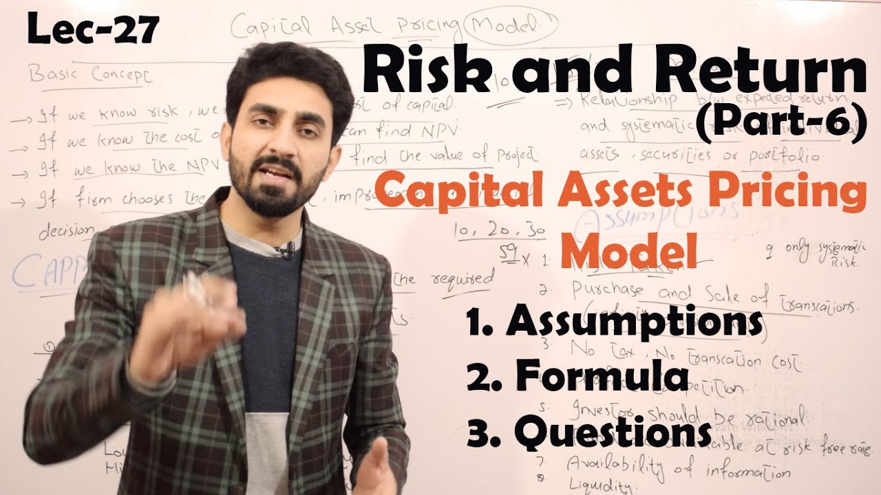 #27 Capital Assets Pricing Model |CAPM| Risk and Return part-6| BBA,MBA ...