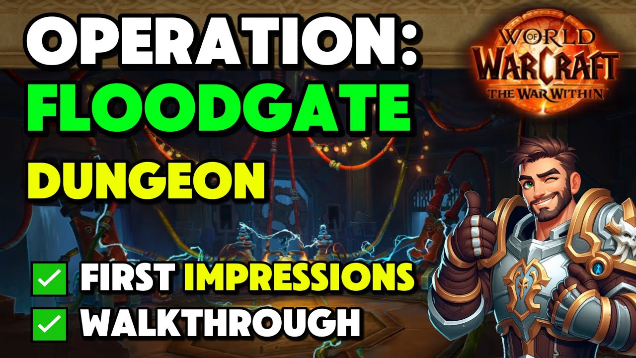 NEW Dungeon in WoW 11.1! Operation Floodgate First Impressions! - YouTube