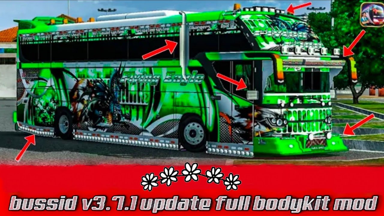 BUSSID update 3.7.1 full bodykit bus simulator Indonesia game Android ...
