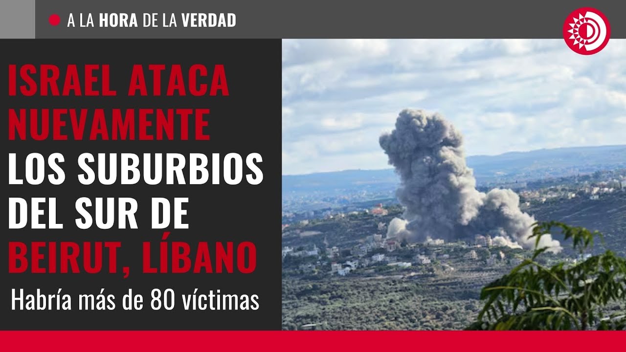Israel ataca nuevamente los suburbios del sur de Beirut, Líbano ...