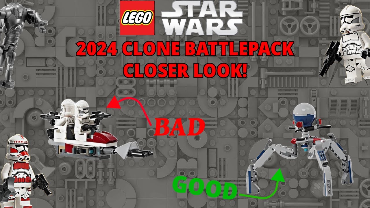 LEGO STAR WARS CLONE BATTLEPACK CLOSER LOOK! - YouTube