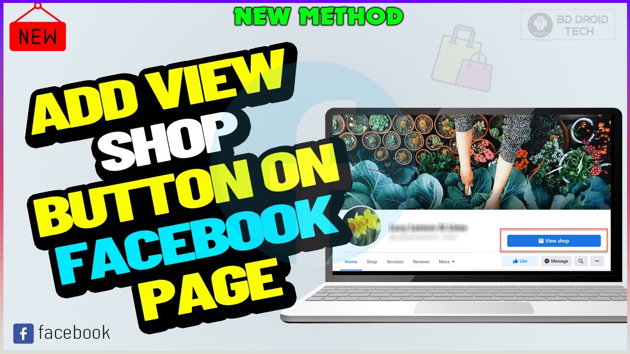 How to add view shop button on facebook page | Add Shop Now Button to ...