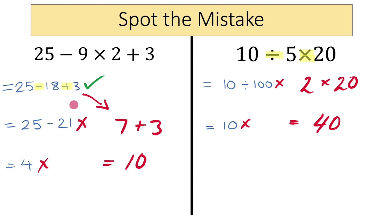Order of Operations (BIDMAS)_7 Maths - YouTube