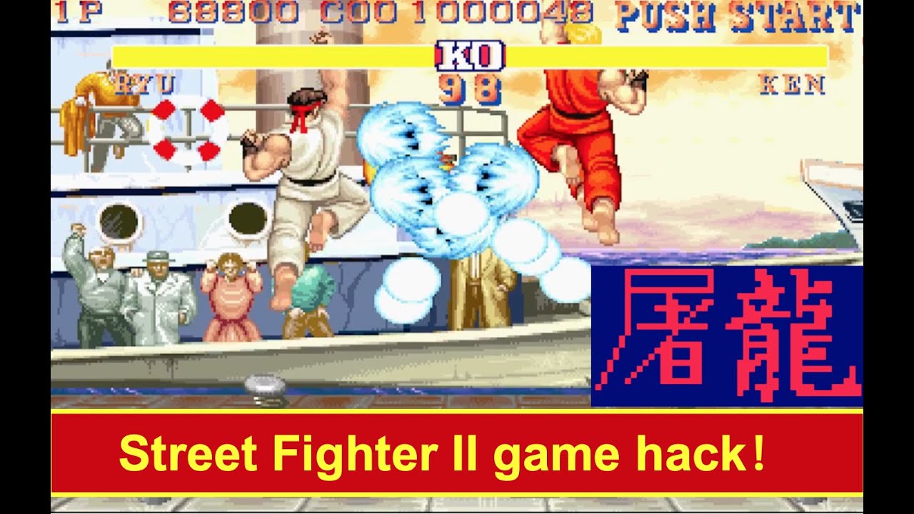 Ryu Play-through, Knock-out in second! Street Fighter II Tu Long hack ...