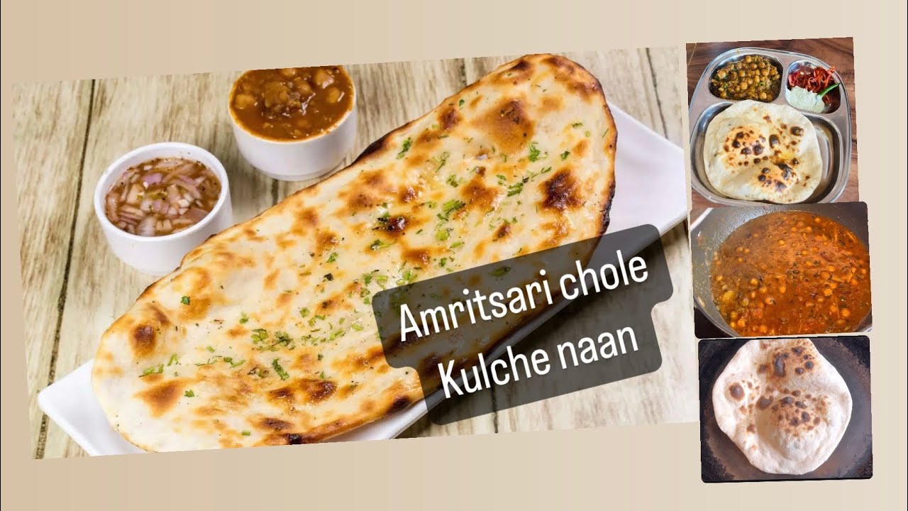 Famous Amritsari Chole Kulcha Naan Recipe at Home🥙 |Punjabi Tadka ...
