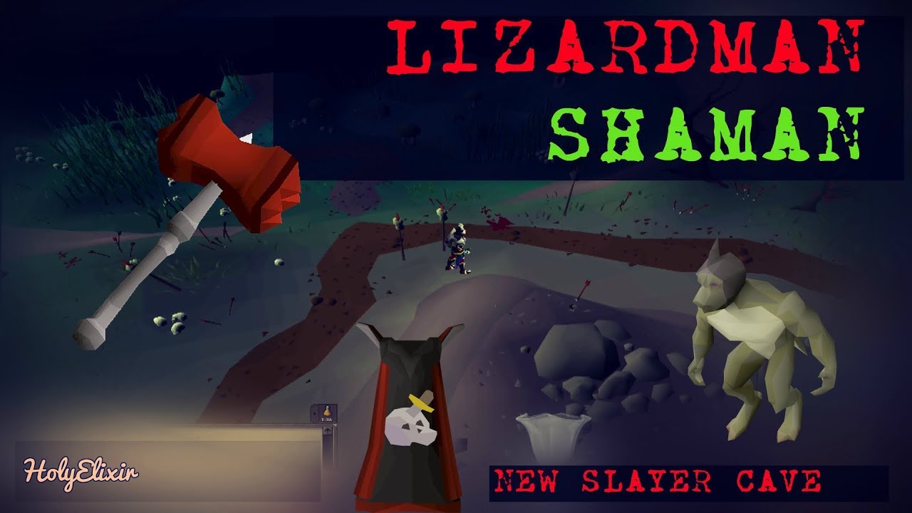 OSRS - Slayer Lizardman Shaman (New Slayer Cave - 60 kills/trip ) - YouTube