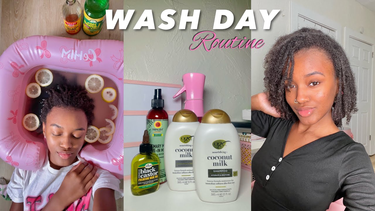 SIMPLE Starter Loc Wash Day Routine + Detox | Easy At-Home Care - YouTube