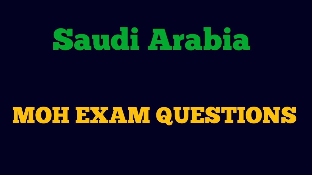 Saudi MOH Exam Questions| SAUDI PROMETRIC EXAM|nursing question bank ...