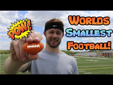 INTENSE Football Challenge with the WORLDS SMALLEST FOOTBALL! - YouTube