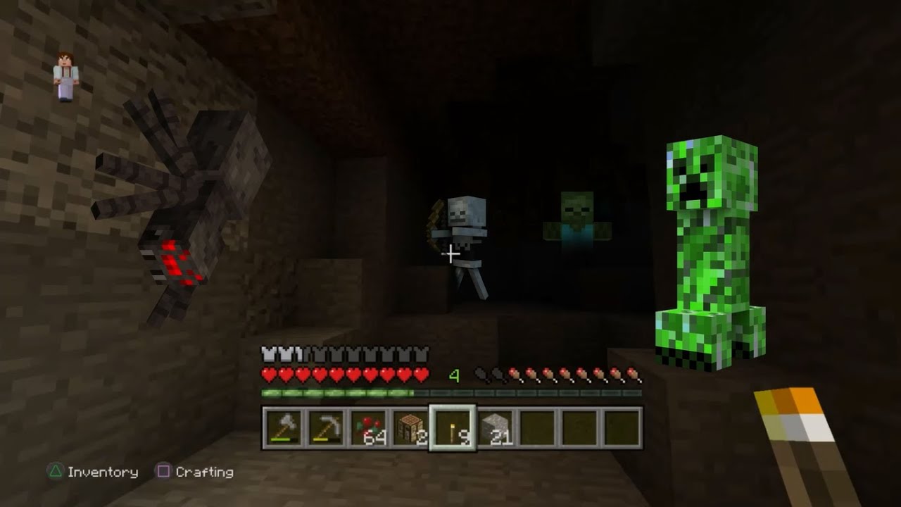 I got jumped by minecraft mobs 😭😭😭 - Playing Minecraft PS4 Edition on New Years Eve. - YouTube