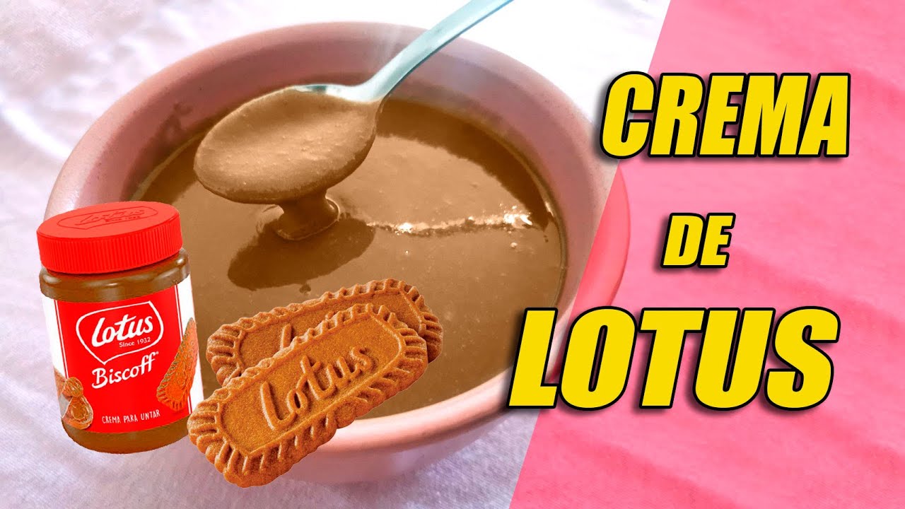 Crema de galleta lotus casera - YouTube
