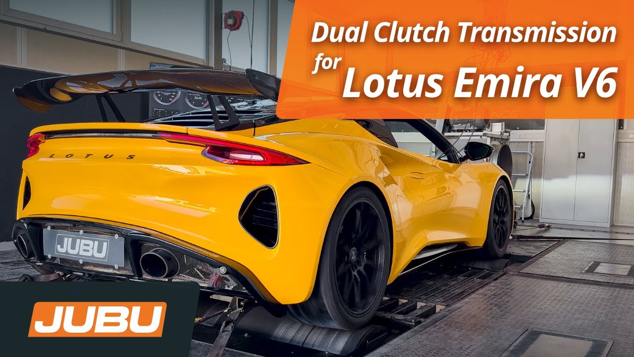 Lotus Emira V6 with JUBU Dual Clutch Transmission (DCT) - YouTube