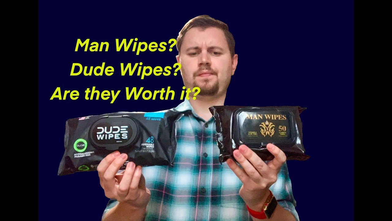 Man Wipes? Dude Wipes? Comparison and Review. - YouTube