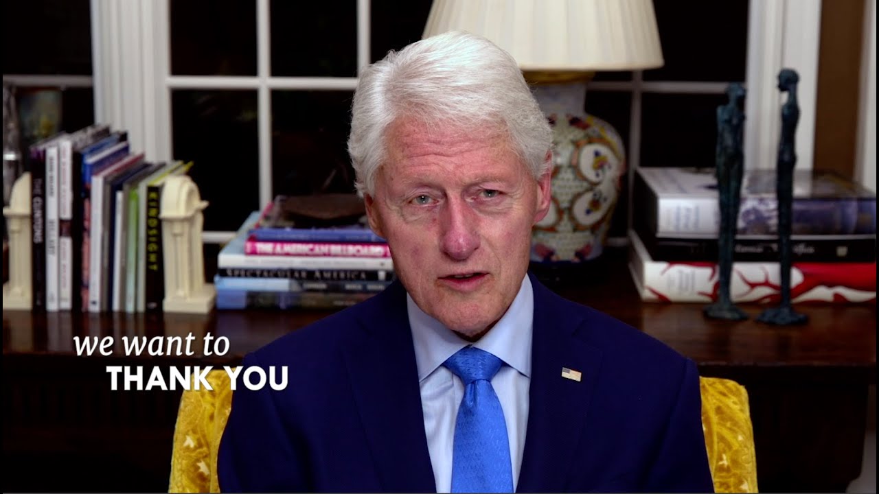 A message of gratitude from President Clinton and Chelsea Clinton - YouTube