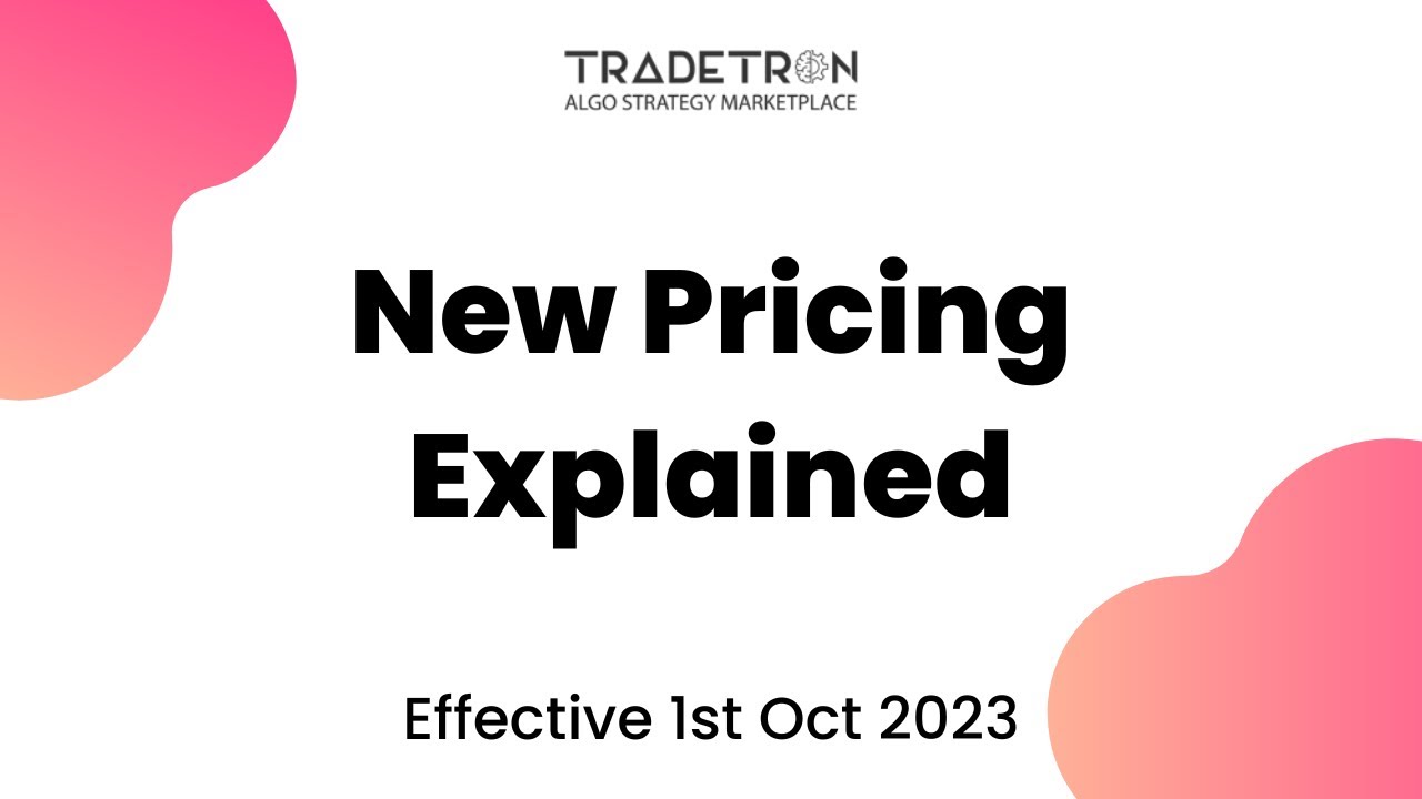 New Tradetron Pricing explained | Effective Oct 1st 2023 - YouTube