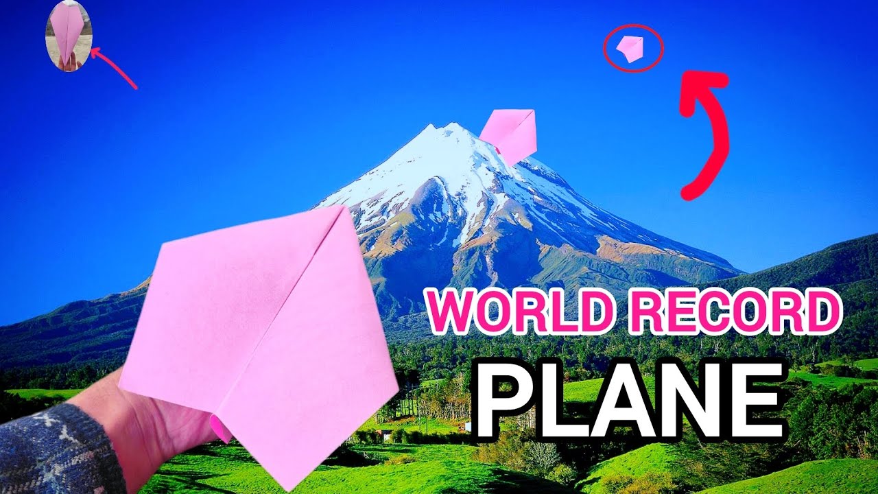 🔥 World Recorded Paper Plane 😱 || How to make simple Paper plane at ...